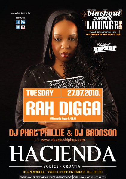 Blackout Summer Lounge presents Rah Digga - Blackout Hip Hop