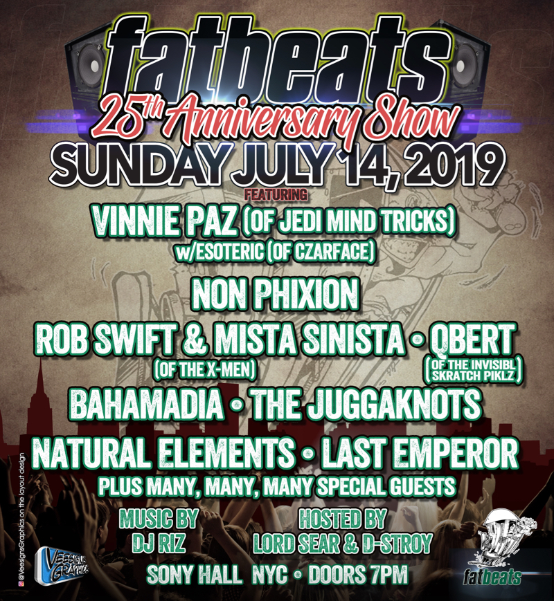 Fat Beats Celebrates 25 Years with Two Extraordinary Concerts & Tickets ...