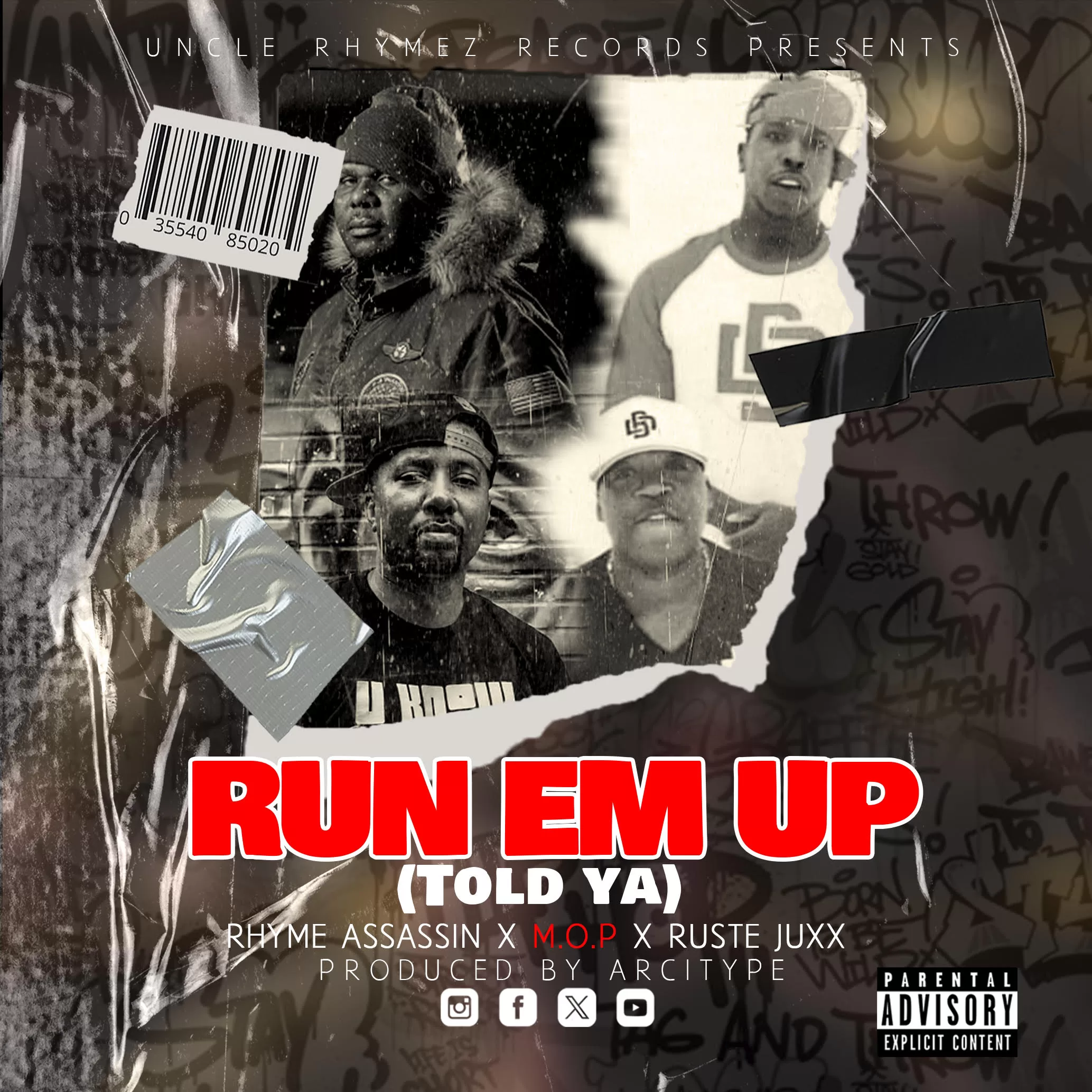 Rhyme Assassin x M.O.P. x Ruste Juxx – Run Em Up - Blackout Hip Hop