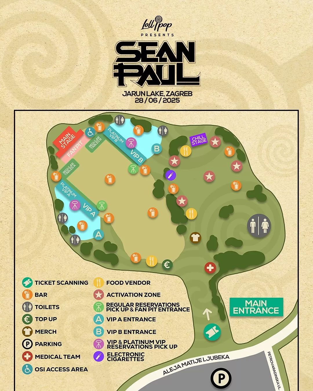 Sean Paul Concert Map - Blackout Hip Hop